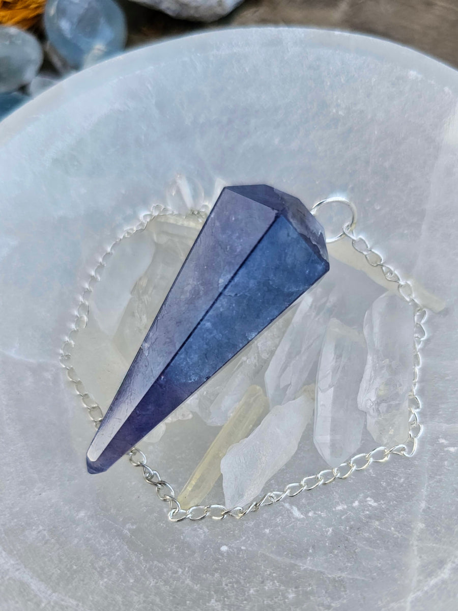 Iolite Faceted Pendulum – Alchemy & Aura