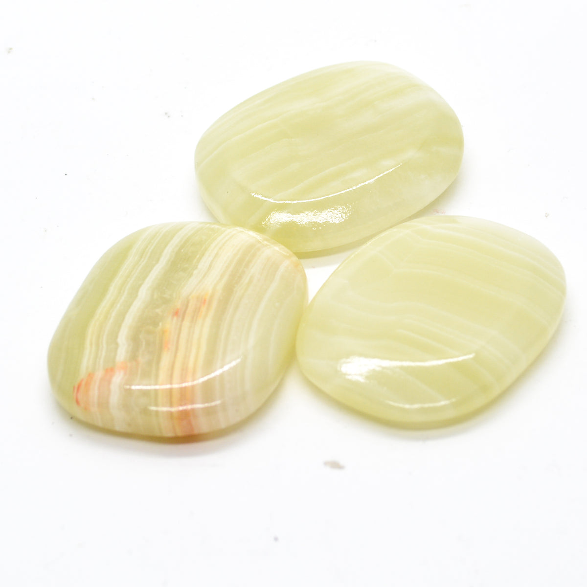 Green Calcite Smooth Stone – Alchemy & Aura