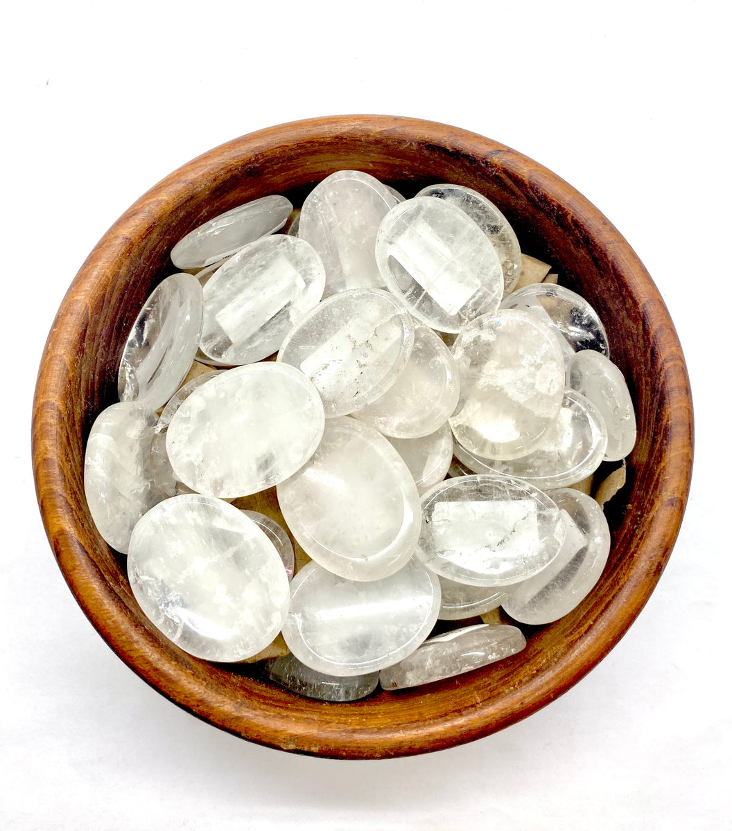 Clear Quartz Worry Stone – Alchemy & Aura