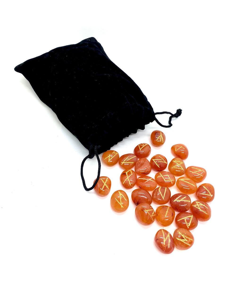 Carnelian Rune Set – Alchemy & Aura