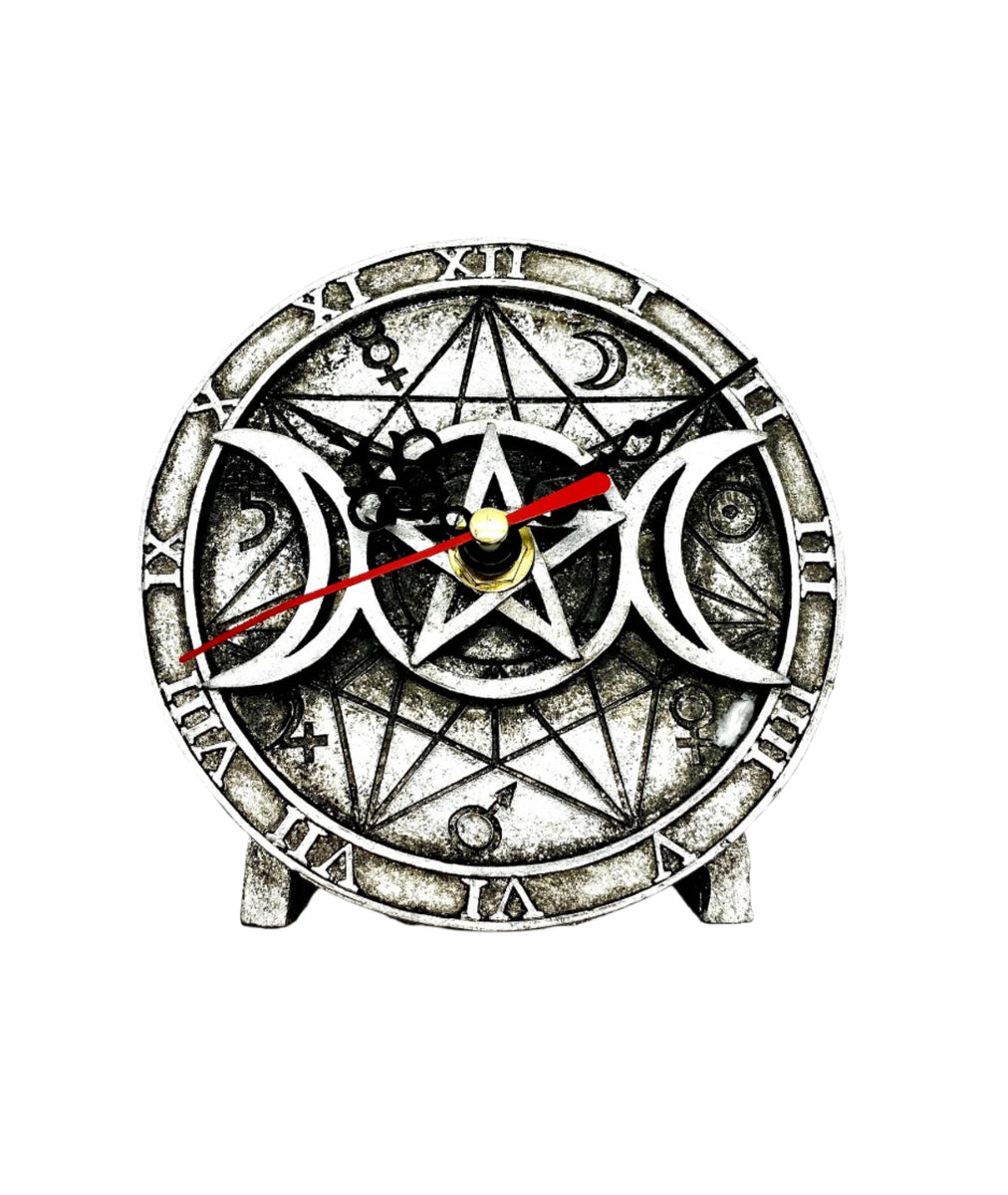 Wiccan Desk Clock – Alchemy & Aura