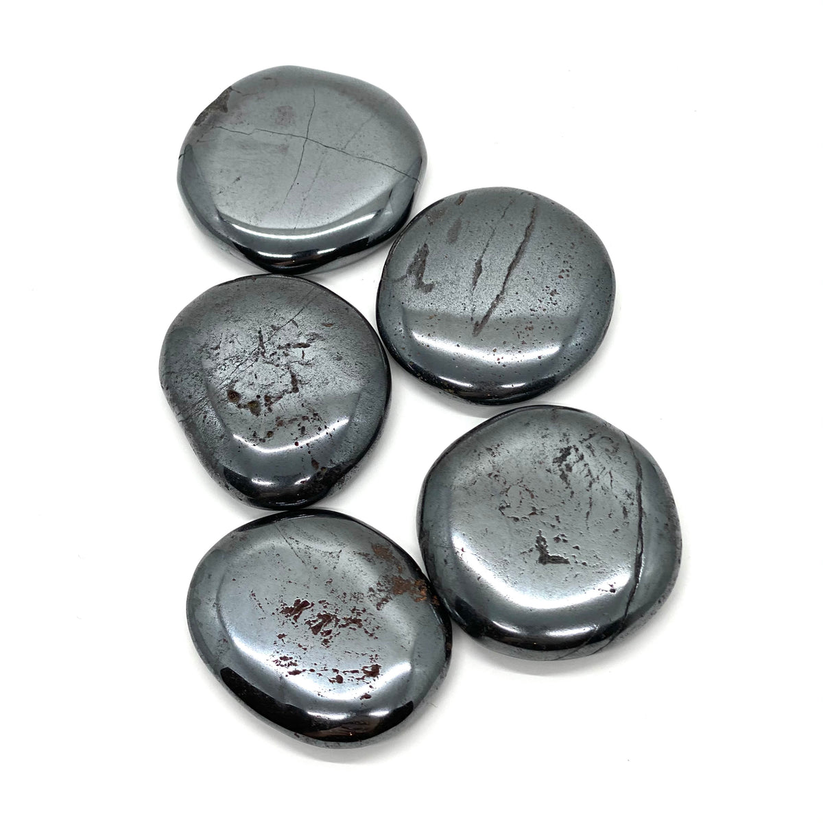 Hematite Smooth Stone – Alchemy & Aura