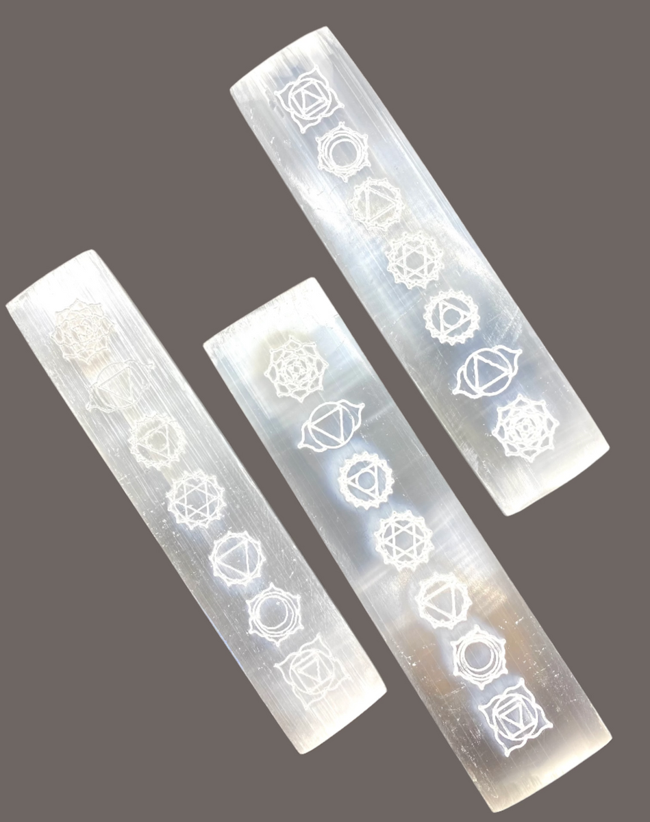 Selenite Chakra Ruler – Alchemy & Aura