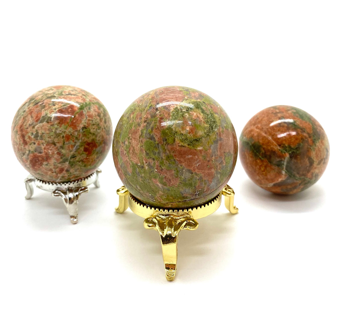 Unakite Sphere – Alchemy & Aura